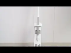 China 1.36M Microfiber Flat Mop With Steel Pole Household Cleaning Tool Hand Free for sale