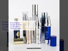 0.25ML Discharge Rate Airless Pump Bottle for 15ml 20ml 30ml Luxury Serum and Lotion