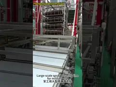 Linha de limpeza de pulverização de produtos especiais, caso bem sucedido