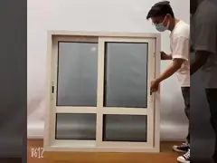 China Aluminum Sliding Window - Quiet Smooth Glide, Ideal For Bedrooms for sale