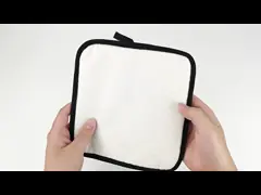 China Customized Linen Sublimation Pot Holder With Rubber Back Heat Resistant Placemat 8 Inch for sale
