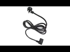 LEFT Angle (90°) NEMA 5‑15P to IEC C13 Power Cord