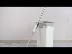 China 360 Flat Bottomed Wiping Mop Set Flat Hand Free Wet And Dry Self Squeeze Mop & Bucket Set for sale