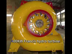 turbina hidráulica de Francisco del pequeño eje horizontal 400KW, generador de turbina del agua de Francisco