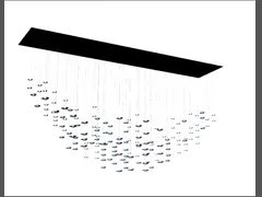 China Customized K9 Crystal Chandelier For Hotels Banquet Halls Large Round Oval Shape Flush Mount With Project Installation Service for sale