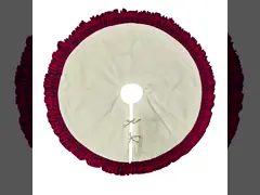 DIY Custom Printing Linen Sublimation Christmas Tree Skirt