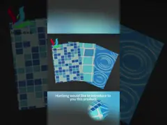 HLSPL04 1.5MM PVC Antique Blue Mosaic Vinyl Pool Liner Waterproof