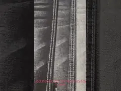 China TWILL Non-Stretch 9.4oz Denim Fabric BLACK/BLACK With 10*10 Construction For Jeans for sale