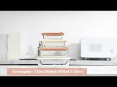 China Oven Safe and Dishwasher Safe Glass Food Container with Freezer Safe Borosilicate Glass Lid for sale