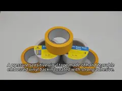 China Hand Tearable Embossed PVC Protective Tape - 0°C to 80°C Temperature Range with Industrial-Strength Adhesion for sale
