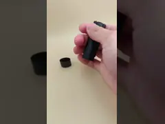 Black Small Ellipse Smooth Lip Balm Packaging for Lipsticks
