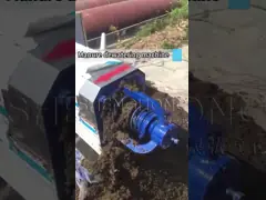 China Chicken / Sheep / Cow Dung Dewatering Screw Press Machine , 1T/H Manure Dewatering Equipment for sale