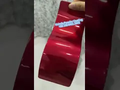 Double Coat Chrome Illusion Red Polyester Powder Coating Paint for Metal Coating