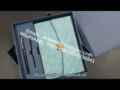 BB56 Customized Logo A5 Notebook Gift Box High End Business Set Signature Pen