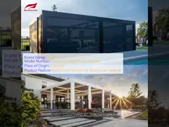 Garden Motorized Aluminum Pergola 4x4m Remote Control/Smart Home Integration Customized Size