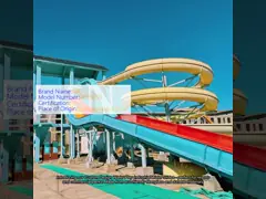 China Custom Design Water Play Industrial Water Slides Fiber Glass Swimming Pools Water Games Park for sale