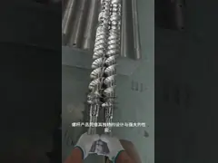 Barrels for twin screw extruder machine in plastic extrusion line