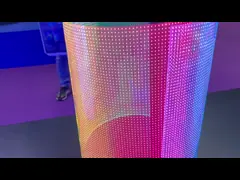 China P16-32 Transparent LED Crystal Film Screen with 16-32mm Pixel Pitch and 5000-6000 Nits Brightness for Indoor Outdoor Display for sale