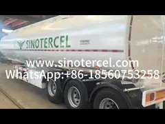 40-60m3 Fuel Tank Semi Trailer with 3 Axles and 12 Tires