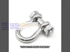 China Grade 304/316 Stainless Steel Safety Release Buckle with Quick-Release Mechanism for Industrial Lifting Applications for sale