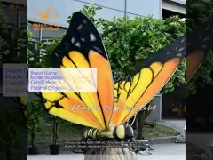 Animated Animatronic Insect Large Size Butterfly Model for Wetland Park