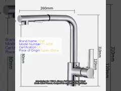 China L Shape Pull Out Lavatory Wash Basin Mixer Faucet For Earthenware Ammunition Cartridge for sale