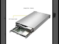 Supermicro AS-2214GT-DNR 2U GPU サーバー 最大 4 つのダブル 幅 PCIe GPU アクセレータ カード