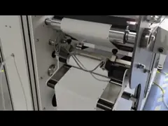 China Media Width 100-330mm Automatic Laser Label Sticker Paper Roll Die Cutting Machine With High Precision Servo Motor for sale