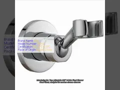 China Adjustable 360° 3-hole fixed shower head stand for modern chrome showers for sale