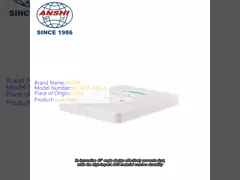 China ANSHI Network 86 Faceplate Cat5e Cat6 Cat7 Faceplate Ethernet Wall Socket Rj45 Face Plate 86x86mm Dual Port for sale