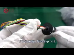 China WX12-18PS 18-Way 2A Capsule Slip Ring with 12.4mm OD for 360° Rotation Equipment for sale