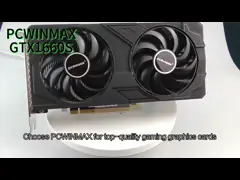중국 PCWINMAX GeForce GTX 1660 Super 그래픽 카드, 6GB GDDR6 게이밍 PC GPU 192bit 비디오 카드 PCIe 3.0 x16 1660S 게임 카드 판매용