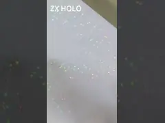 China Broken Glass Pattern Glossy Lamination Waterproof Holographic A4 Size Cold Laminate Film for sale