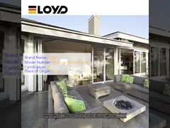 Aluminum Hurricane Impact-Resistant Double-Glazed Stacked Bifold and Accordion Doors