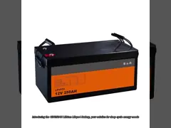 12V250AH batteria al litio Lifepo4, batteria a ciclo profondo integrata 200A BMS