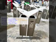 OEM Stainless Steel Trash Bin Customized Stainless Steel Metal Products for Outdoor