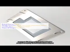 China Transparent Window Overlay and Metal Plate Assembly in Red for Screen Printing for sale