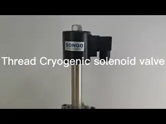 China LNG Cryogenic Solenoid Valve 16bar SUS304 Extended Stem Butt Weld Flange Npt Thread for sale