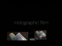 Transparent holographic lamination film