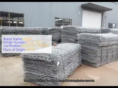 1m-6m Lunghezza Gabion Wire Mesh Esagonale Cesti decorativi Pareti di sostegno