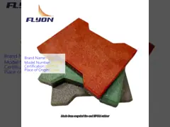 China Playground Rubber Flooring Mat with Easy Installation and Endurable Dog bone paver for sale