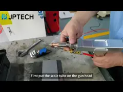 Assembly of the front end of the gun tip