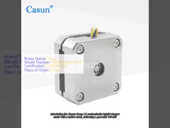 Customizable Hybrid Stepper Motor with Hollow Shaft Nema 14 140mN.m 1.0A with CE RoHS Certificated