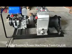 Belt Drive Variable Speed Wire Rope Traction Pulling Cable 16RPM Electric Power Winch