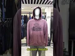 Custom Pullover Hoodie Unisex Manufacturers High Quality French Terry Cotton Acid Wash Vintage Stree