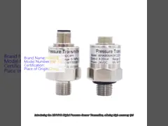 Digital Pressure Sensor Transmitter - High Accuracy 0-100PSI/Bar - Stainless Steel - Waterproof