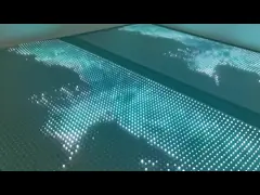 Cina Alto luminosità P8 trasparente schermo a LED vetro pubblicitario interno con pellicola trasparente a LED in vendita