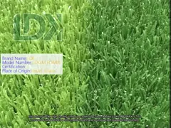 중국 LDK 무충전 인조 잔디 3겹 PP 네트 SBR 라텍스 뒷면 처리 인조 잔디 판매용