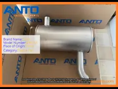 4191158 Muffler HITACHI Excavator Spare Parts Fitting For EX60WD EX90 EX100 EX100M