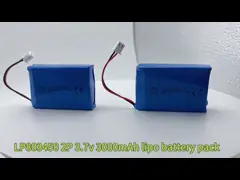China Rechargeable Lithium Polymer Battery Pack 103450 2p 4000mAh 3.7V For PDA for sale